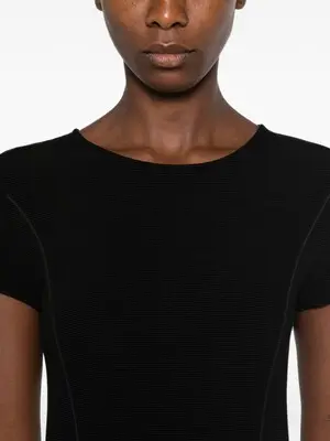 Emporio Armani Midi Dress With Short Sleeves