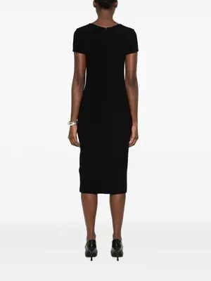 Emporio Armani Midi Dress With Short Sleeves
