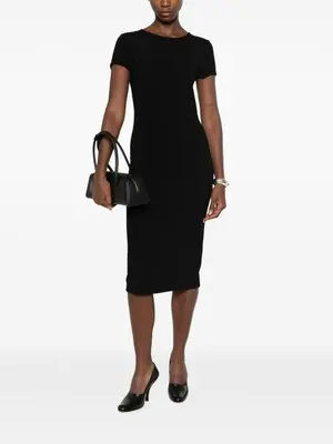 Emporio Armani Midi Dress With Short Sleeves