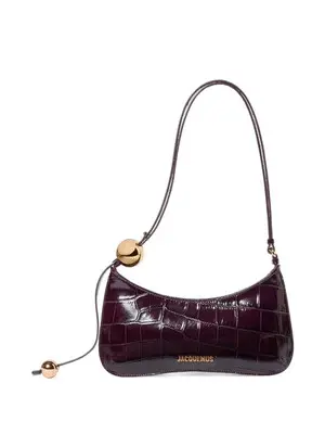 Jacquemus Le Bisou Perle Leather Shoulder Bag