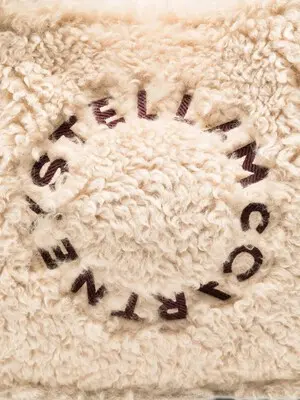 Stella McCartney Shearling Tote Bag - Beige