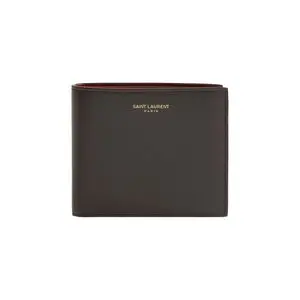Saint Laurent Soho Calfskin Bifold Wallet 'chocolate Noir/jerts - Brown