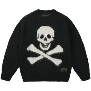 PALACE Pirate Skull & Crossbones Knit Sweater - Black
