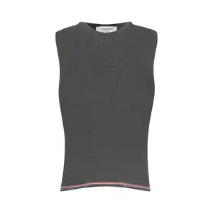 Thom Browne Rib Stitch Sleeveless Top