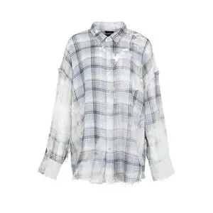 R13 Shredded Seam Drop Neck Shirt