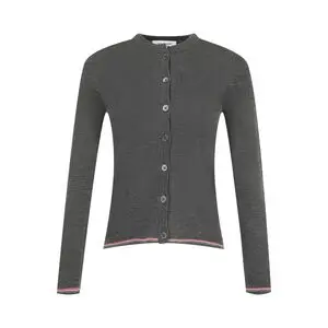 Thom Browne Ribbed Crew Neck Cardigan