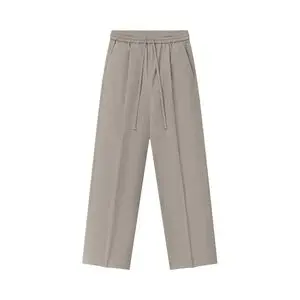 Fear Of God Fear Of God Essentials Silk Blend Pleat Front Drawstring Pant Grey