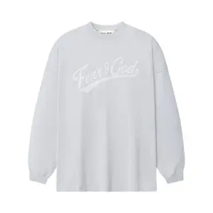 Fear Of God Merch Long Sleeve Tee 'overcast - Blue