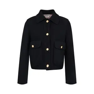 Thom Browne Patch Pocket Bell Sleeve Jacket