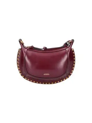 Isabel Marant Étoile ISABEL MARANT Studded Leather Shoulder Bag Red