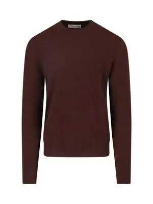 BALLANTYNE Cashmere Crewneck Sweater - Brown