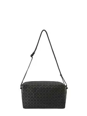 Issey Miyake Geometric Pleated Cotton Bag For - Black