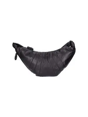 LEMAIRE Lamb Leather Bag With Cotton Lining - Brown