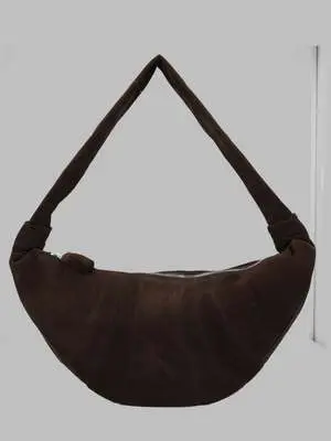 LEMAIRE Leather Crescent Shoulder Bag - Brown