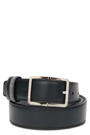 Hogan Leather Belt With Buckle - Black