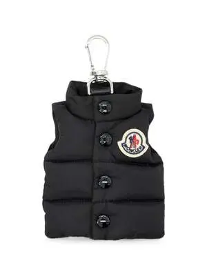 Moncler Mini Vest Key Ring - Black