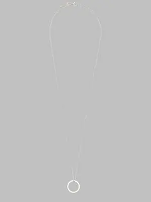 MAISON MARGIELA Sterling Circle Pendant Necklace - Silver