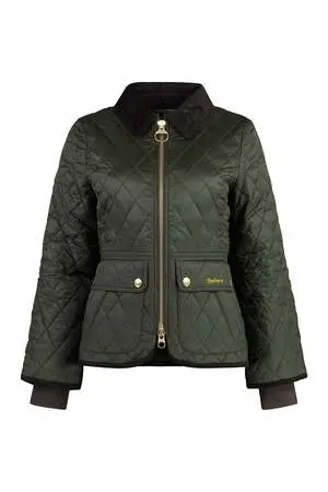 Barbour Beadnell Quilted Jacket With Corduroy Collar