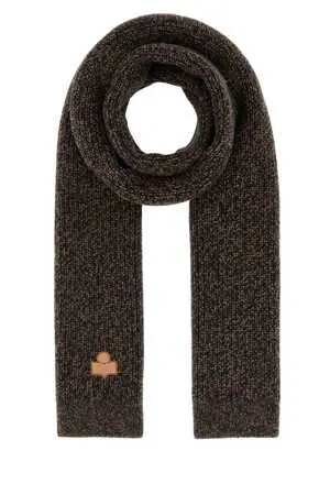 Isabel Marant Étoile Enolia Mixed-fibre Scarf And Foulard - Anthracitecamel