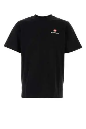 Casablanca Organic Cotton Logo T-shirt - Black