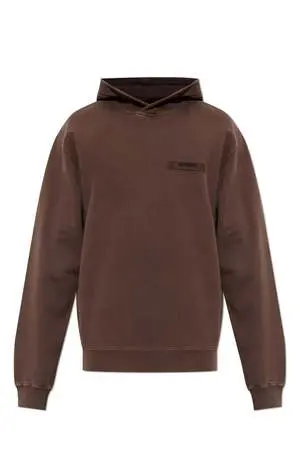 Jacquemus Jacquard Grosgrain Hoodie - Brown