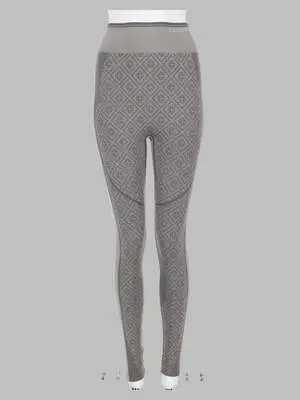 Casablanca Monogram Knit High-waisted Leggings