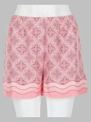 Casablanca Silk Printed Geometric Shorts