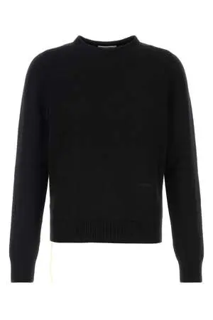 Fendi FENDI 100% Cashmere Mock Neck Pullover Black