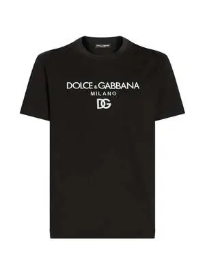 Dolce & Gabbana Dolce & Gabbana Men's Designer Logo T-Shirt Black