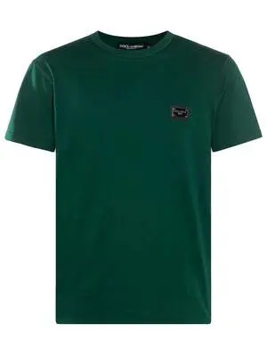 Dolce & Gabbana Designer Logo T-shirt - Green