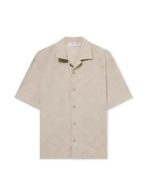 Off-White Arrow Monogram Bowling Shirt - String