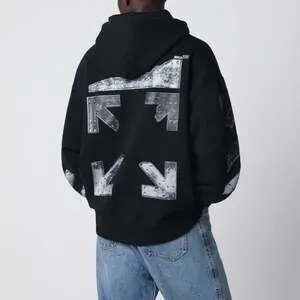 Off-White Script Logo Skate Hoodie - Black