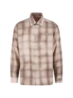 DIESEL® Plaid Long Sleeve Button-up Shirt