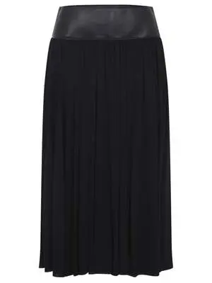 Alaïa High-waist Pleated Midi Skirt