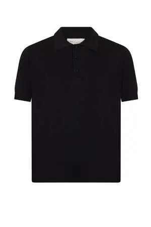 AMI Paris Short-sleeved Polo Shirt With Three-button Placket