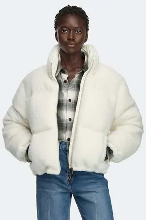 Canada Goose Fallon Fleece Puffer Jacket - Bone