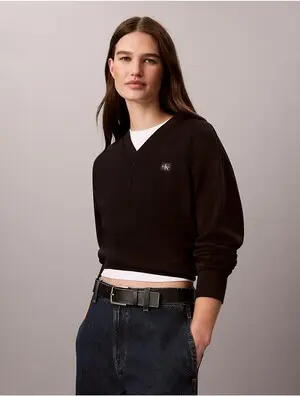 Calvin Klein Monologo French Terry Relaxed Sweatshirt