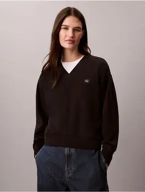 Calvin Klein Monologo French Terry Relaxed Sweatshirt