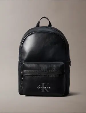 Calvin Klein Bold Monologo Backpack - Black