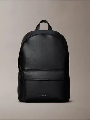 Calvin Klein Pebble Round Backpack - Black