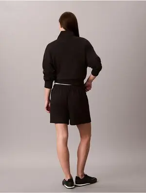 Calvin Klein Monogram Fleece Shorts - Black