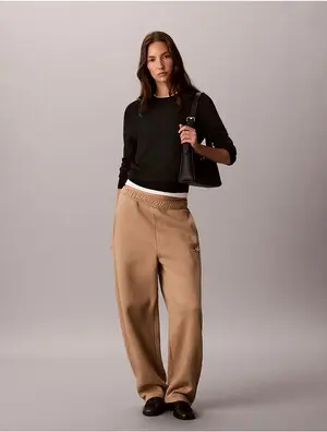Calvin Klein Monologo Fleece Barrel Pants - Amphora