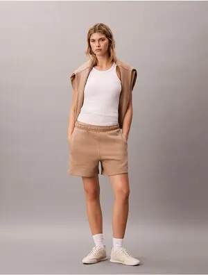 Calvin Klein Monogram Fleece Shorts - Amphora