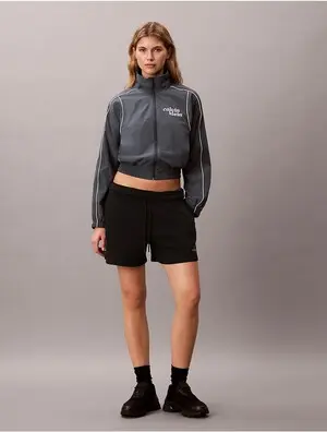 Calvin Klein Monogram Fleece Shorts - Black