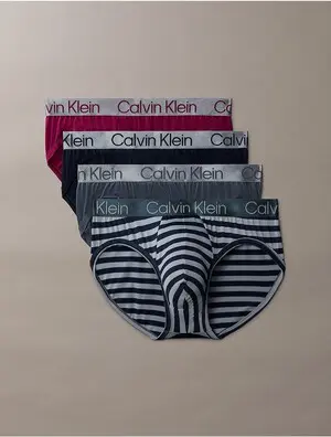 Calvin Klein Chromatic 4-pack Hip Brief - Shoreline Multi
