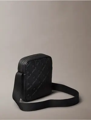 Calvin Klein Debossed Emblem Logo Reporter Bag