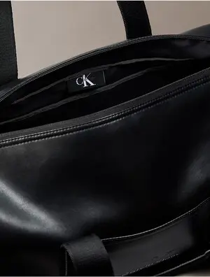 Calvin Klein Bold Monologo Webbing Strap Weekender Bag