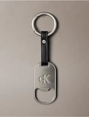 Calvin Klein Monogram Logo Bottle Opener Key Fob
