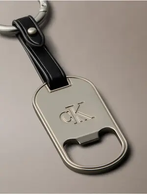 Calvin Klein Monogram Logo Bottle Opener Key Fob