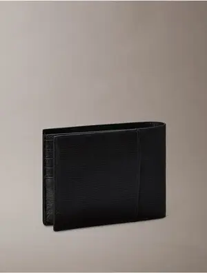Calvin Klein Emblem Logo Hardware Trifold Coin Wallet